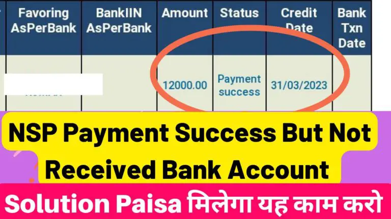 NSP Payment Success But Not Received Bank Account-Solution ...